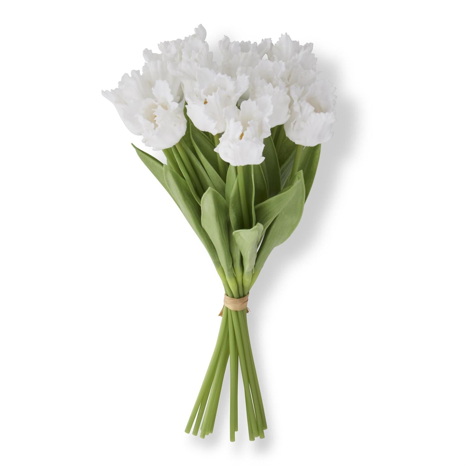 White Real Touch Parrot Tulip Bundle Walker Boutique