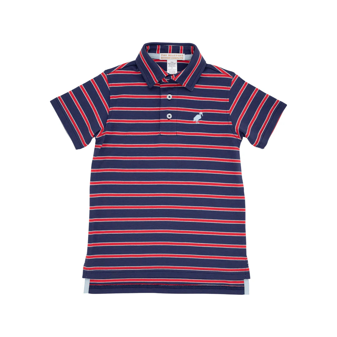 NANTUCKET NAVY & RICHMOND RED PRIM & PROPER POLO – Walker Boutique