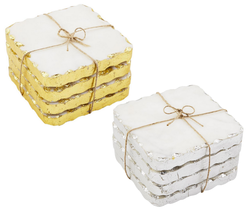 METALLIC EDGE COASTER SET – Walker Boutique